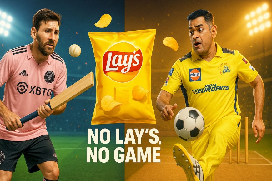 Global Sports Icons Messi and Dhoni Unite for Lay's Epic 'No Lay's, No ...